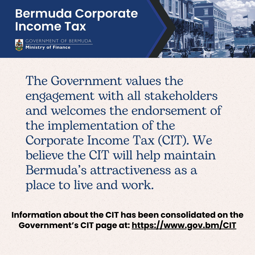 Bermuda Corporate Income Tax | Government of Bermuda